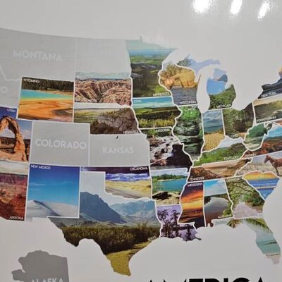 Scratch off United States Map USA Travel Checklist Travel Map ...