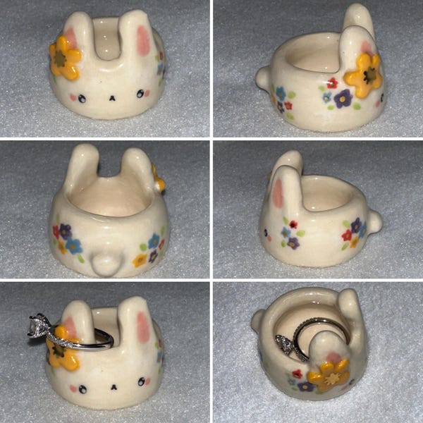 Cute Miniature Bear Porcelain Ceramic Ornament With Gold Luster ...