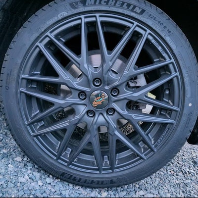 Metal Stickers Custom Car / Wheels Center Cap Logo Badge Wheel Trims ...