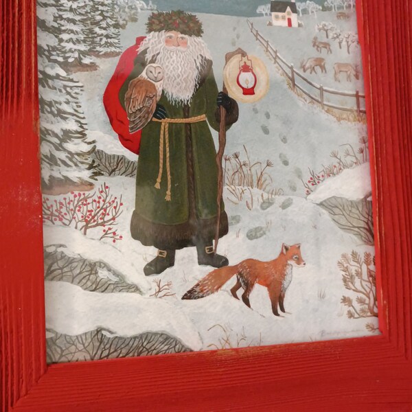 Father Christmas | Father Christmas Art Print, Santa Claus Print ...