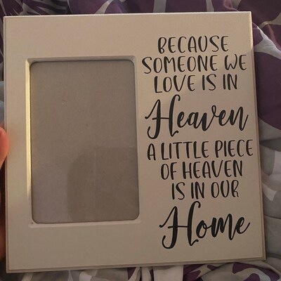 Memorial Picture Frame, Sympathy Frame, Gift for Loss of Family, Gift ...