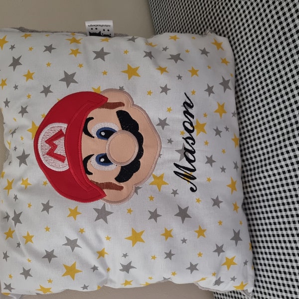 Super Mario Head Digital Machine Embroidery Applique Design, Super ...