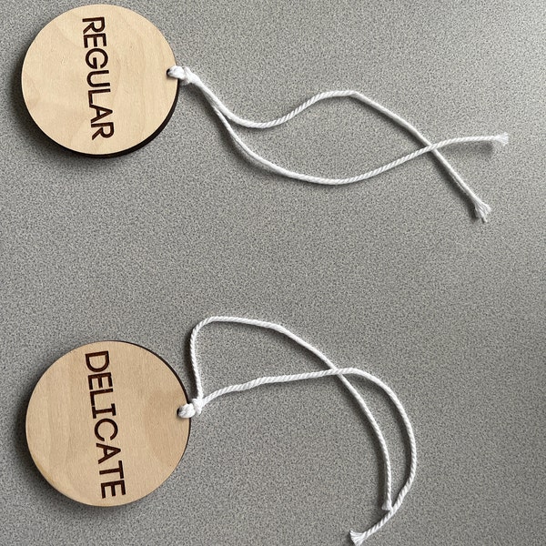 Custom Wooden Laundry Basket Labels // Dirty Clean Laundry Labels ...