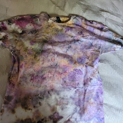 Hand Dyed, L, Camo Bright Watercolor Tie Dye T-shirt, Unisex Size L ...