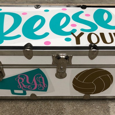 Camp Trunk Vinyl Decal Decor Camp Trunk Sticker Personalized Camp Trunk ...