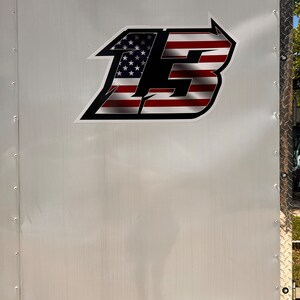 3x Personal Custom Race Numbers Stickers Decals Graphics Racing ...