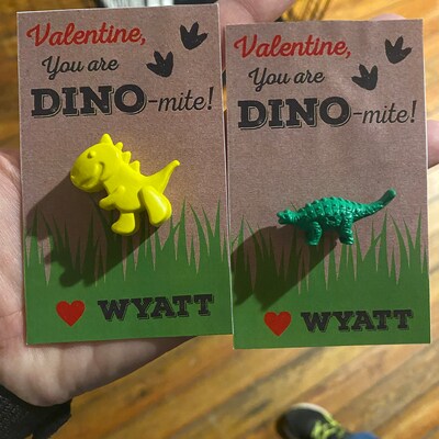 Dinomite Dinosaur Valentines PRINTABLE Dinosaur Valentine Card for Boys ...