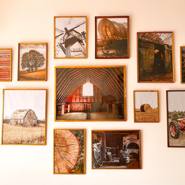 300x WESTERN Printable Set, Rustic Wall Art, Farm Prints, Farmhouse ...