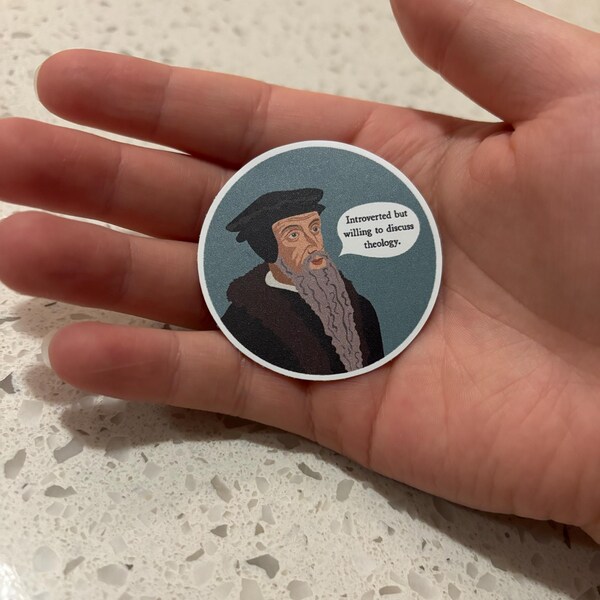 Waterproof Reformation Sticker | Martin Luther Sticker | John Calvin ...