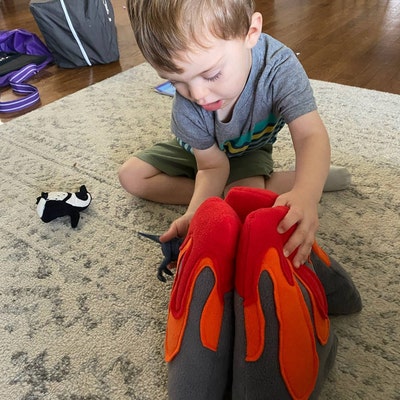 Volcano Felt Toy, Dinosaur Play, Pretend Play, Playroom, Boys Room ...