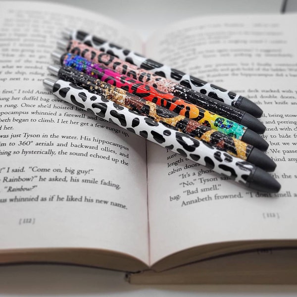 Pen Wraps for INKJOY GEL PENS, Wraps, Glitter Pens, Epoxy, Cow Cheetah ...