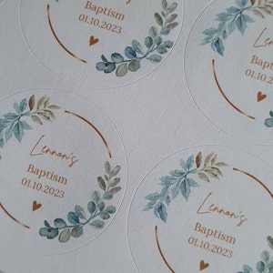 Personalised Round Christening / Baptism / Initation / Ceremonial ...