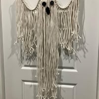 Halloween Macrame Ghost Spooky Wall Hanging for Gothic Decor V73 - Etsy ...