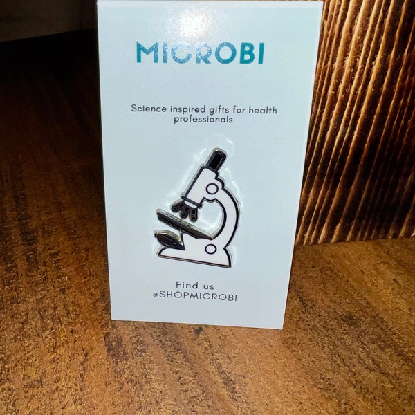 MICROSCOPE Enamel Pin / Science Gift / Scientist / Stem / Laboratory ...