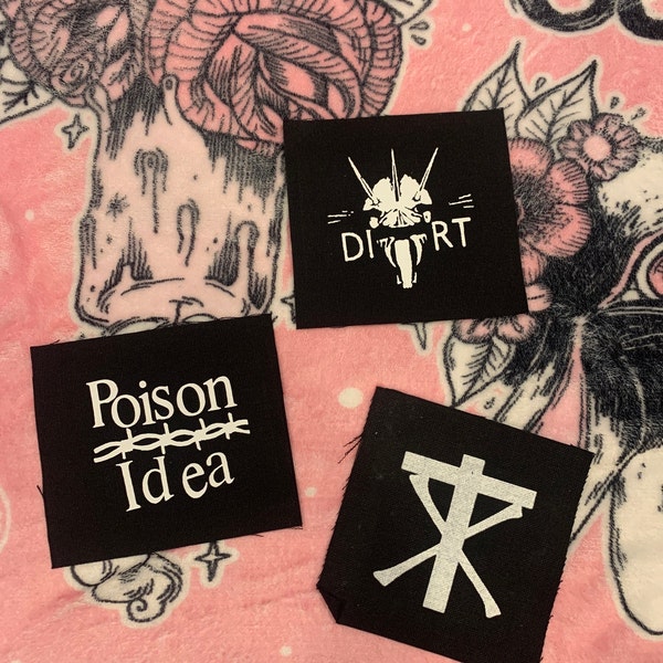 Punk Patches(disclose,aus Rotten,doom,crass,poison Idea,conflict) - Etsy