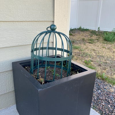 Wrought Iron 25 Cone Topiary Flower Trellis, Metal Plant Climber ...