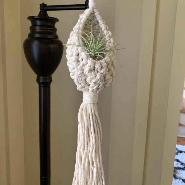DIY MACRAME POD Pattern, Pdf Instructions Learn to Macrame, Air Plant ...