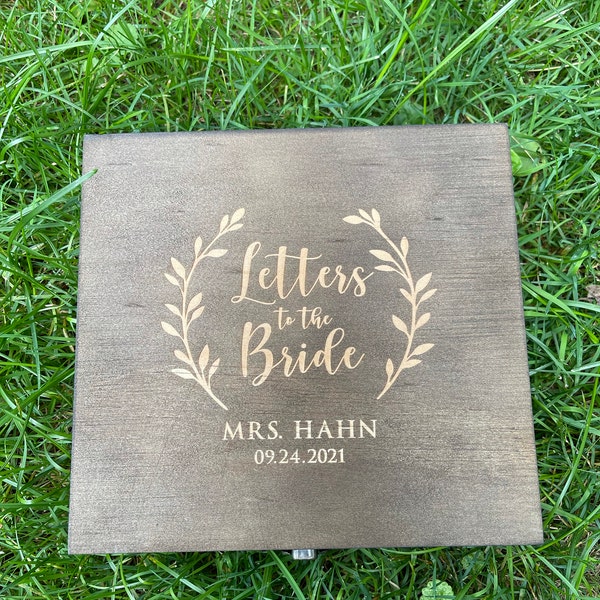 Letters to the Bride, Bridal Box Gift, Engagement Gift Box, Advice to ...