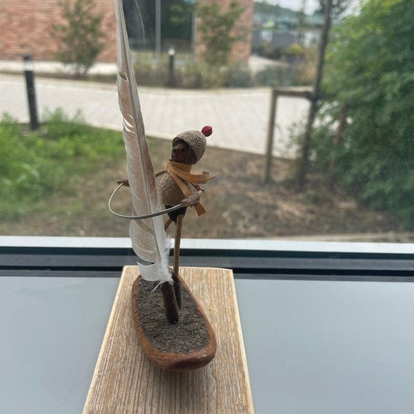 Medieval Scholar Acorn Elf - Nature-inspired Figurine - Etsy