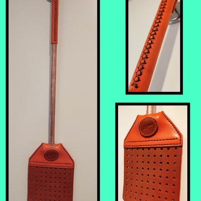 The Boss Fly Swatter Leather Pattern: Sturdy Leather Swatter With ...