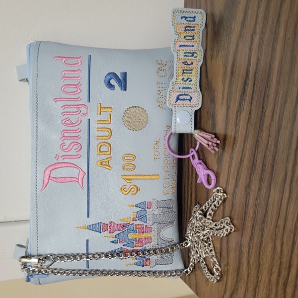 Park Ticket Bag (2 Sizes) - Digital Embroidery File, 5x7 and 6x9, in ...