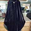 Navy Blue WOOL Cloak Accessible Hands Custom Length - Etsy