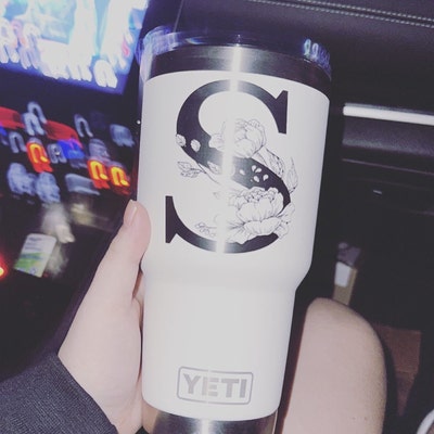 Zebra Print Laser Engraved 20oz Yeti Tumbler With Magslid Lid. - Etsy