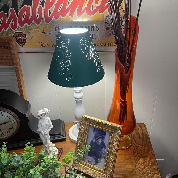 Reproduction of Clear Antique Pressed Glass Oil Lamp With Beaded ...