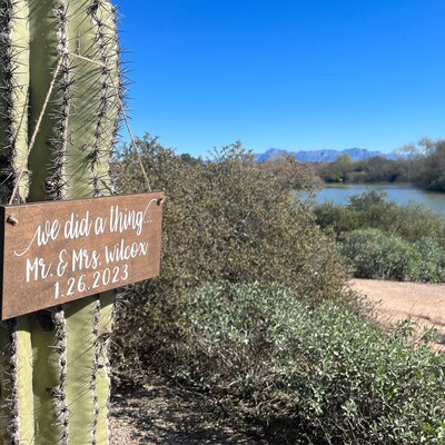 Its Official We Eloped Elopement Sign Customization - Etsy