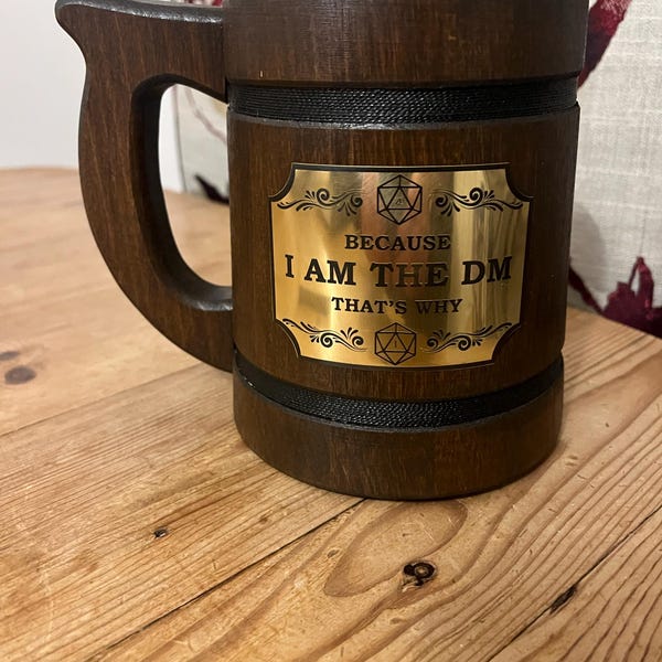 Dungeons and Dragons, Dungeon Master Personalized Mug, I Am DM That's ...