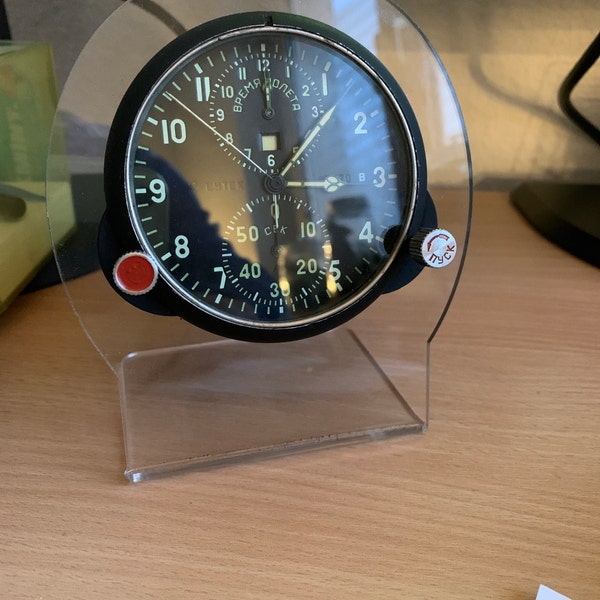 Aircraft Clock Stand,su Mig Clock- CLOCK STAND for Vintage Military ...