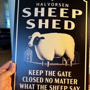 Vintage Sheep Shed Sign, Sheep Owner Gift, Sheep Barn Sign, Custom ...