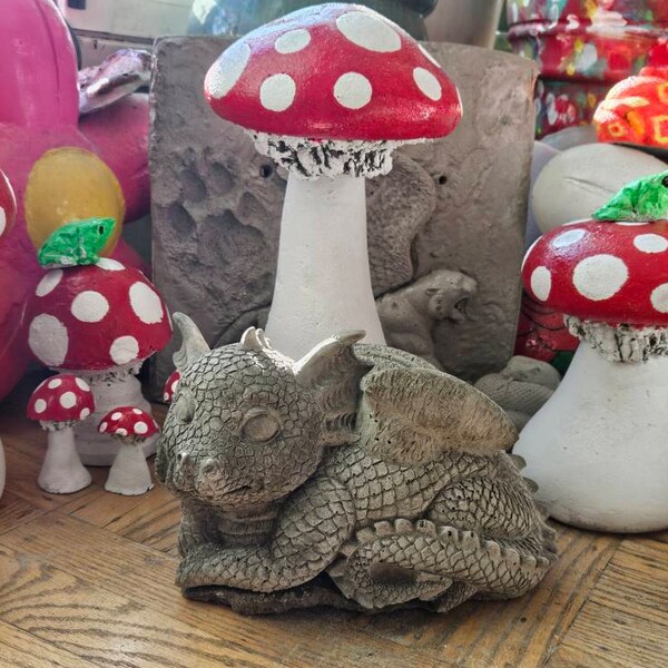 Dragon Garden Ornament Latex Mold: 3D Concrete & Plaster Mould - Etsy