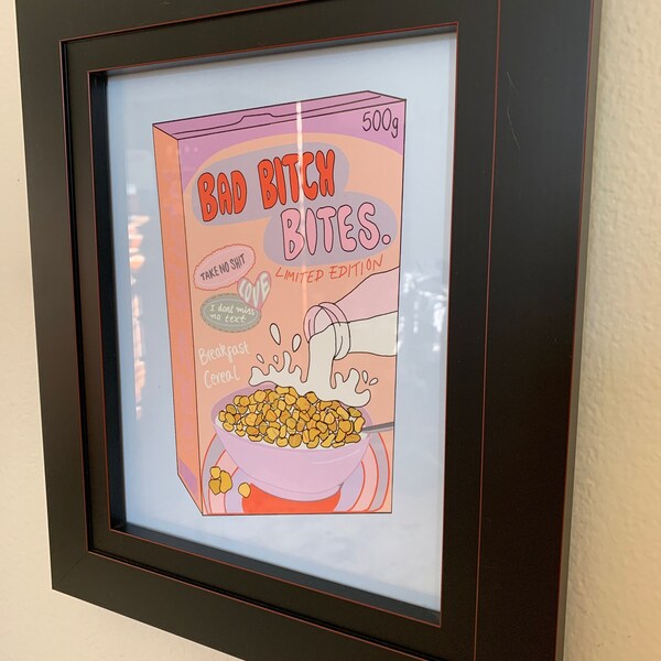 Cereal Collection Set of 4 Illustrated Wall Prints Wall Collage Prints ...