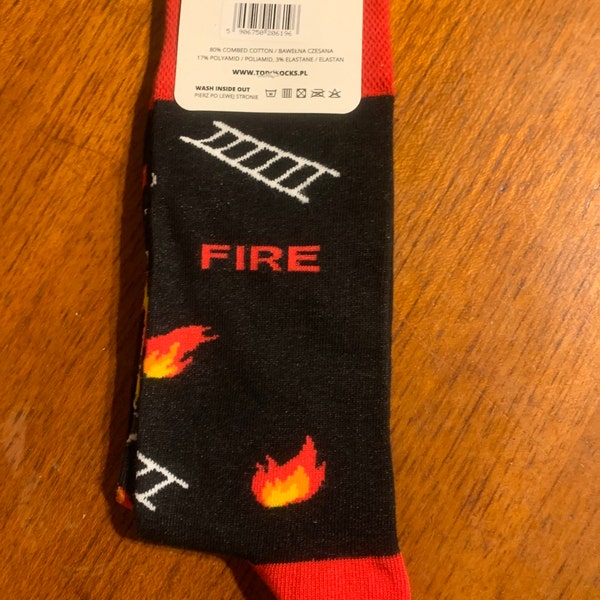 Fire Department Socks | Firefighter Socks | Socks on Fire | Cool Socks ...