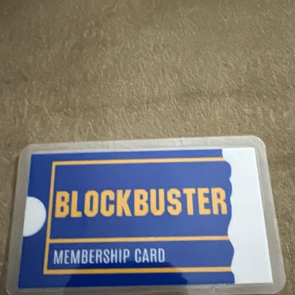 Blockbuster Membership Card - Etsy