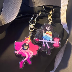 Fionna and Cake Keychain Adventure Time Keychains Double - Etsy