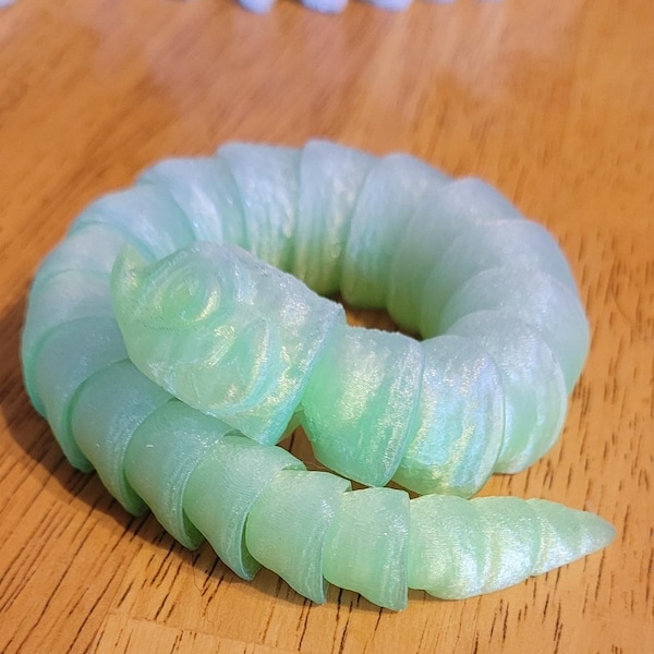 3D Printed Flexi Ball Python Snake - Etsy