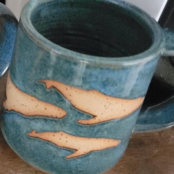 Sea Turtle Mug Ocean Life Mug Sea Turtle Gift Handmade Pottery Mug ...