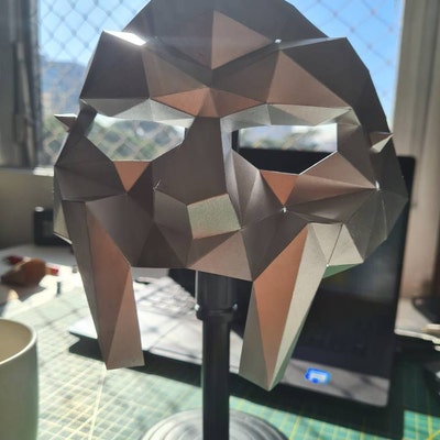 Template MF Doom Mask Papercraft Template, Instant Pdf Download, 3D Low ...