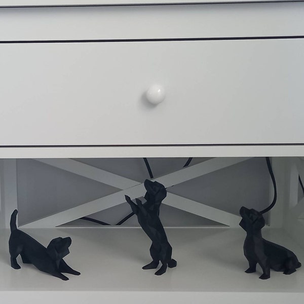 Set of 3 Dachshund Figurines | Sausage Dog Statues | Dachshund Gift ...