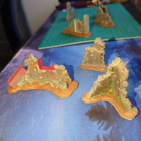 MDF Diorama Baseboards 28mm Landscape Terrain Scenery Layout Model ...