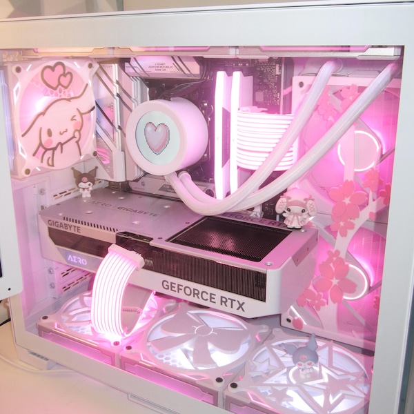 Sakura Cherry Blossom Logo V2 Gaming Computer Fan Shroud / Grill ...