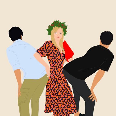 Senior. Graduation Gift. Custom Minimalist Portrait. Faceless Digital ...