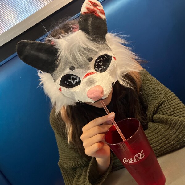 Premade Handmade Calico Cat Therian, Alterhuman, Furry Mask Colored ...