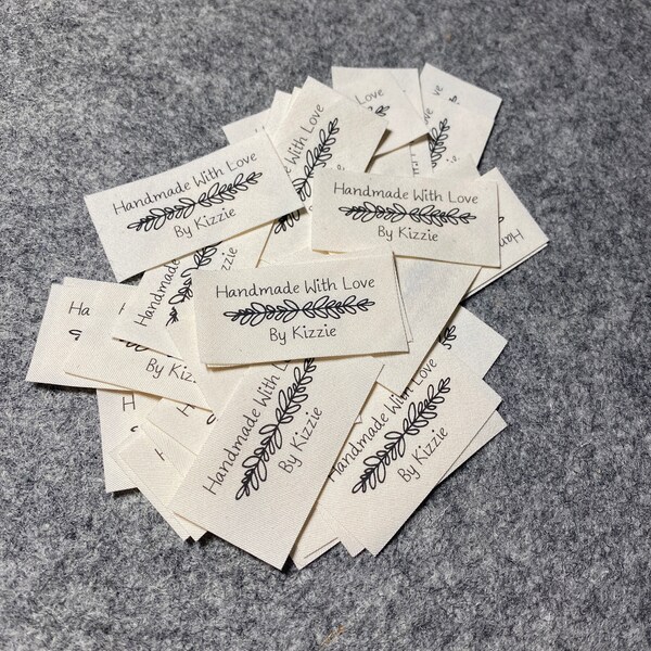 Personalized Sewing Labels for Handmade Items - Custom Tags Printed on ...