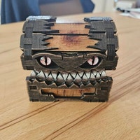 Classic Mimic Dice Box, Dungeons and Dragons D20, Mimic Treasure Chest ...