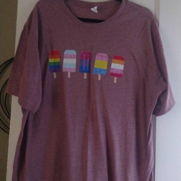 LGBT Rainbow Popsicles Shirt, LGBTQ Pride Tee, LGBTQ Summer Clothing ...