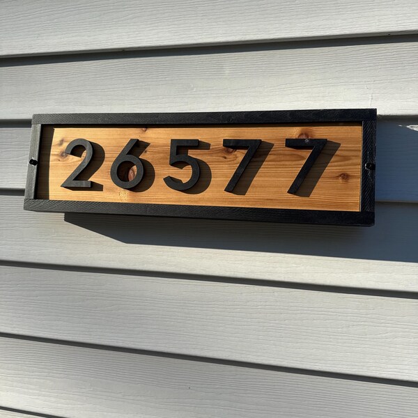 Custom Address Sign, Cedar Address Sign, House Number Address Sign ...