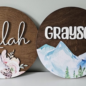 Sea Turtle Nursery Decor, Sea Turtle Name Sign Wood, Baby Signs for ...